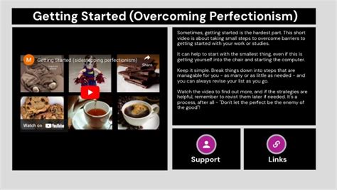 Getting Started Overcoming Perfectionism