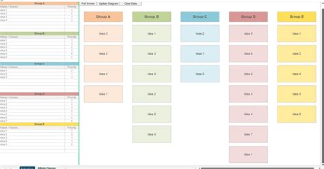 Affinity Diagram Excel Master