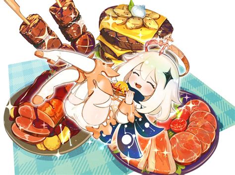 Paimon Genshin Impact Drawn By Seigetsu Kotaku Danbooru