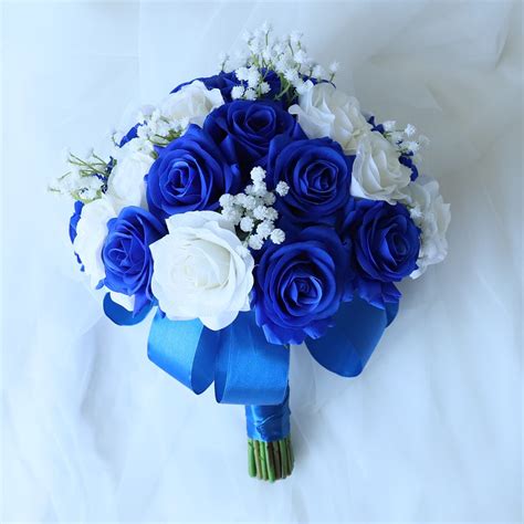 Royal Blue Wedding Flower Bouquet Mystique Bridal Bouquet Package