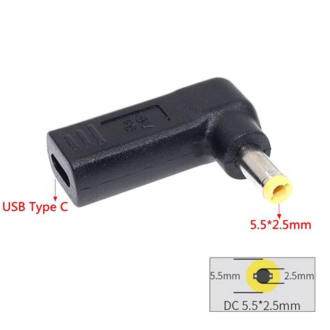 Laptop Power Adapter Connector Dc Plug USB Type C Female To Universal Male Jack Converter For
