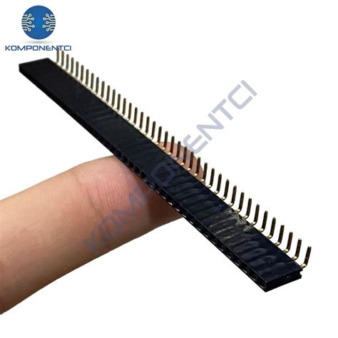 Dişi Pin Header 40 Pin 254mm 1x40 90° Tek Sıra Komponentci