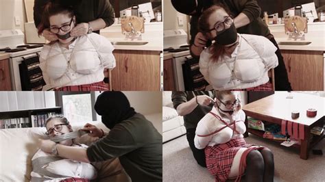 Luna And The Rope Bondage Burglar Kept Bound And Gagged All Day In A