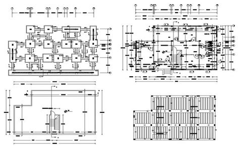Column Detail Elevation And Plan Layout File Cadbull