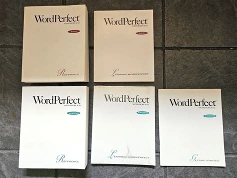 Wordperfect 60 Windows And Dos Manuals £224 Picclick Uk