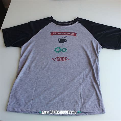 Camisa Raglan Programmer Code Caneca Do Dev Canecas E Produtos De Programação