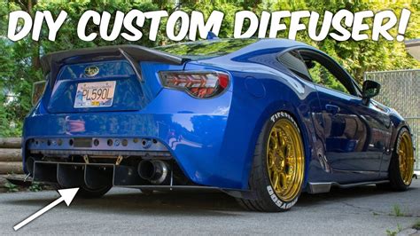 Making A Custom Diffuser Subaru Brz Youtube