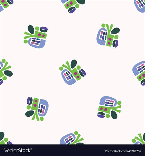 Colorful Green Blob Leaf For Flat Scandi Style Vector Image