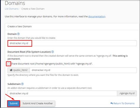 Cara Menambahkan Domain Addon Domain Pada Hosting Cpanel Hostdataid