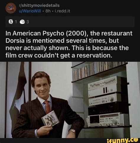 Shittymoviedetails At In American Psycho 2000 The Restaurant