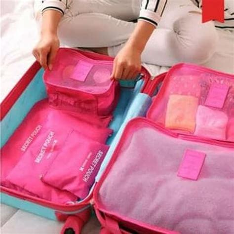 Jual Hs Travel Season Organize Travel Bag 6 In 1 Laundry Secret Pouch