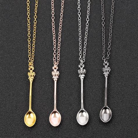 Crown Mini Tea Spoon Pendant The Burner Shop