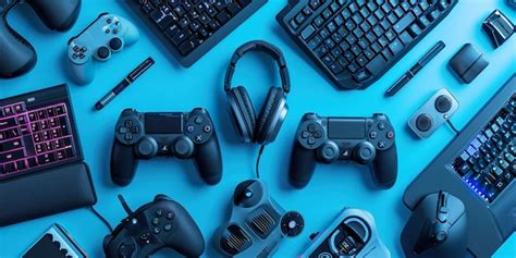 Premium Photo Different Gaming Devices Gaming Gear Set