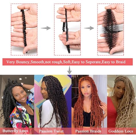 Buy Leeven 7 Packs 12 Inch Passion Twist Hair Ombre Blonde Water Wave