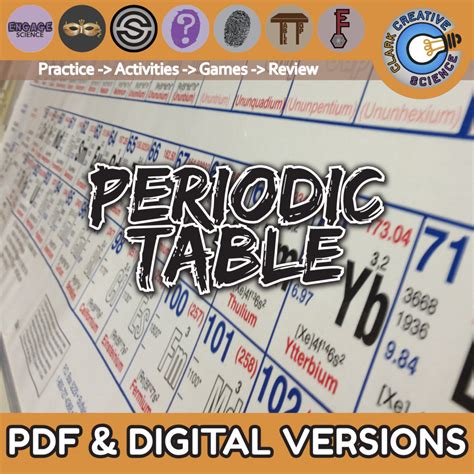 Periodic Table Unit Bundle Clark Creative Education