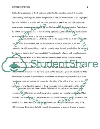 Source Analysis Assignment Essay Example Topics And Well Written Essays 500 Words