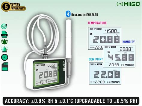 Miigo Reference Class Bluetooth Master Digital Thermo Hygrometer