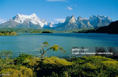 Lake Pehoe Torres Del Paine National Park Chile South America High Res