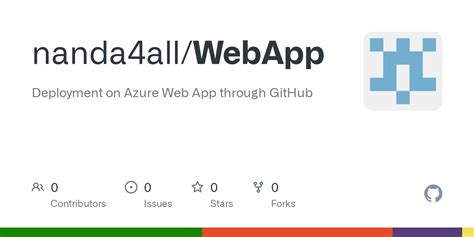 Github Nanda4allwebapp Deployment On Azure Web App Through Github