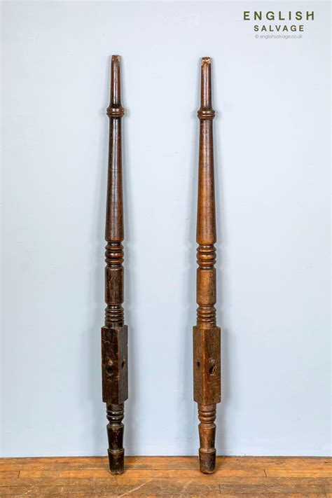 A Pair Of Reclaimed Hardwood Posts