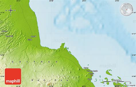 Physical Map Of Assab