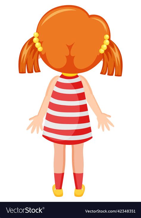 Cartoon Daughter Back
