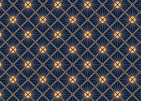 Premium Vector Golden Rays Geometric Fabric Pattern