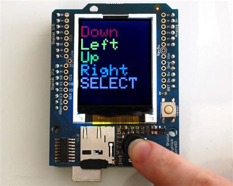 NEW PRODUCT Adafruit Bit Color TFT Shield W MicroSD And Joystick Adafruit Industries