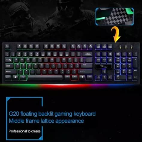 Jual Keyboard Gaming G20 Full Led Color Mouse Shopee Indonesia