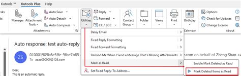 Outlook Automatically Mark Emails As Read