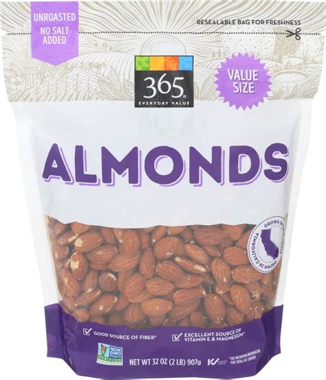 365 By Whole Foods Market Raw California Almonds 32 Ounce