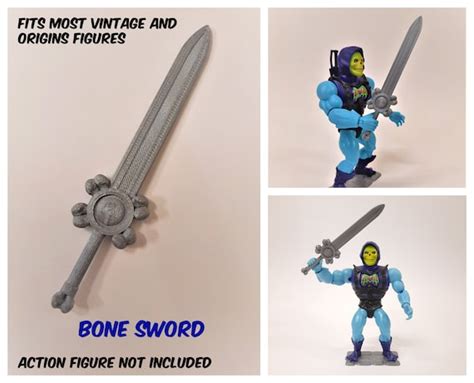 Bone Sword For Skeletor Figure Not Included Masters Of The Etsy