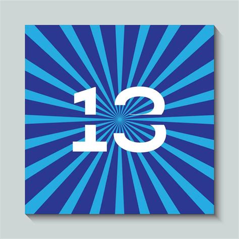 Free Number 13 Vector Background 36528515 Vector Art At Vecteezy