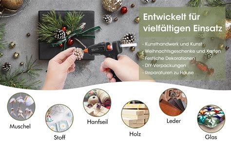 Feuerfest Heißklebepistole Mit 30pcs Heißklebesticks Klebepistole Für Diy Kunst Handwerk Und