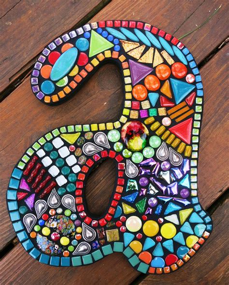 Custom Mosaic Lettersinitials Created By Tina Wise Crackin Mosaics