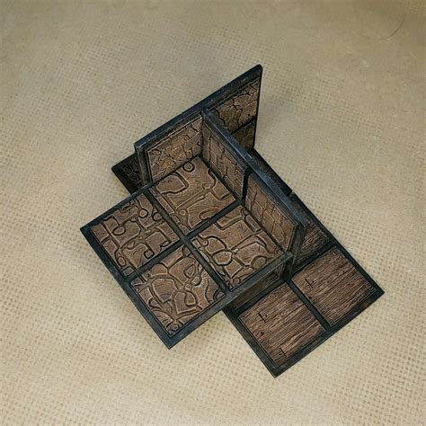 Stl File 2x2 Modular Floorwall Tile Set Dnd Pathfinder Etc・3d Print