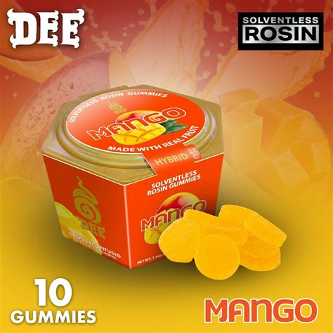 Dee Gummies 100mg 10pk Bliss Mango Dee Thai