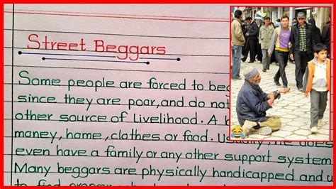Street Beggar Essay In English🔥street Beggar Paragraph In English🔥essay