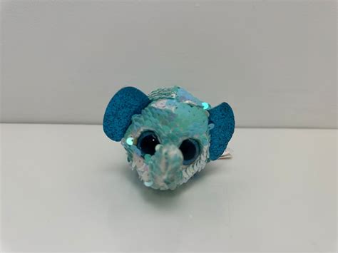Ty Stackables Teeny Tys “stuart” The Elephant Sequin No Hang Tag 4