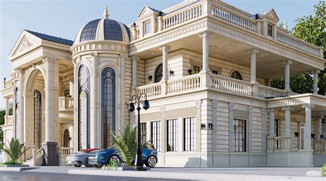 Exterior Luxury Classical Home On Behance