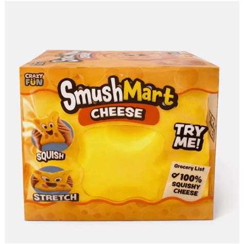 Squishy Jumbo Cheese Squishy 5” Smush Mart Soft Sensory Stress Relief
