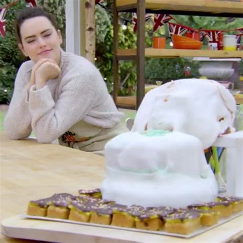 Daisy Ridley Baked A Toilet Seat Up Cake On The Great British Baking