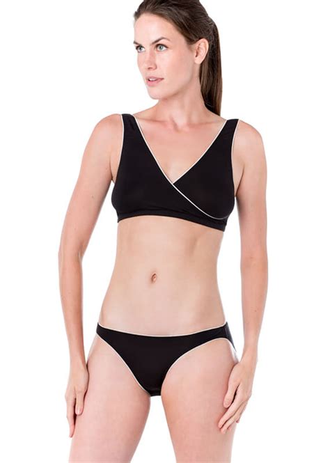 3638 Elita Bamboo Wireless Crossover Cami Bra