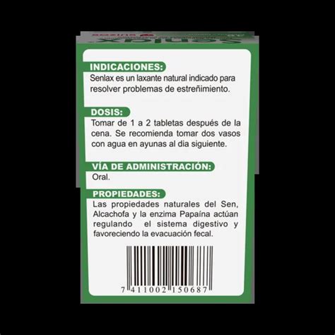 Senlax 48 Tabletas Laboratorios Suizos