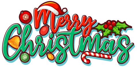 Merry Christmas Text Art