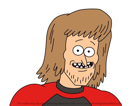 How To Draw Hurl Hurlbutt From Regular Show Regular Show Step By Step