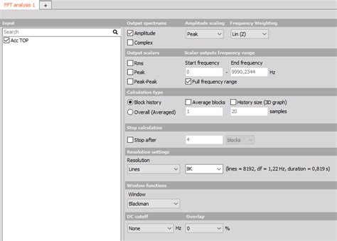 FFT Spectrum Analysis Fast Fourier Transform Dewesoft
