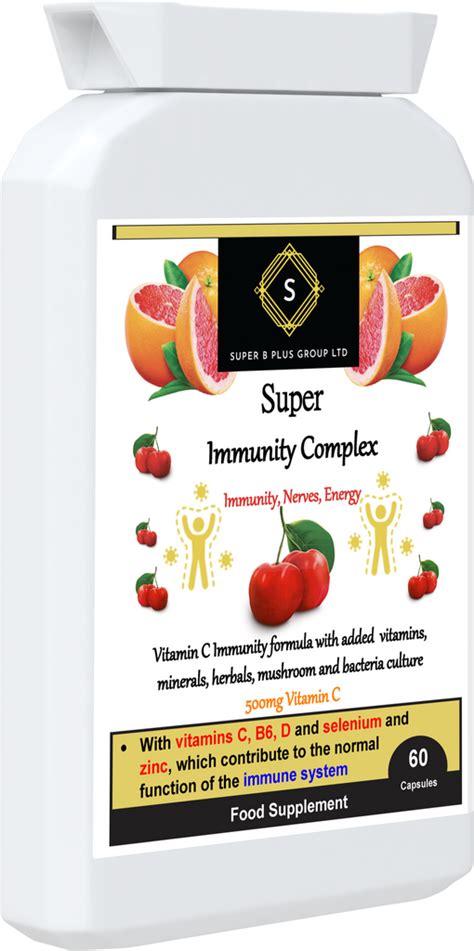 Super Immunity Complex Booster Energy Antioxidant Vegan Supplement Super B Blus Group Ltd