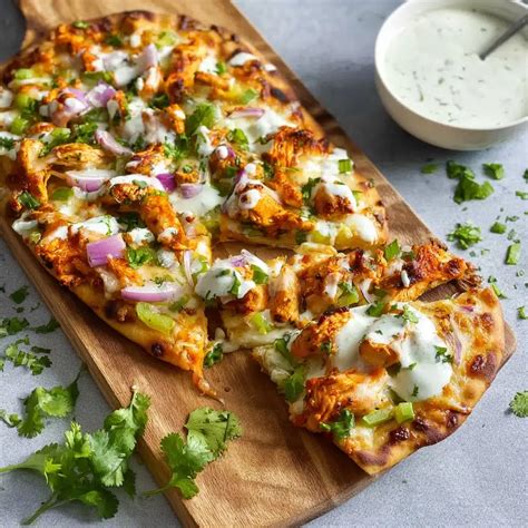 Buffalo Chicken Flatbread Recipe Irresistibly Tangy And Spicy