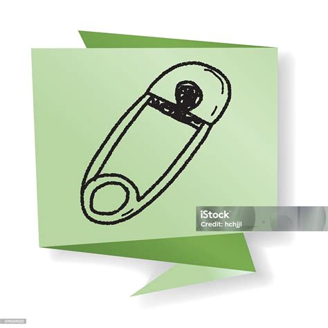 Safety Pin Doodle Stock Illustration Download Image Now Backgrounds Business Business
